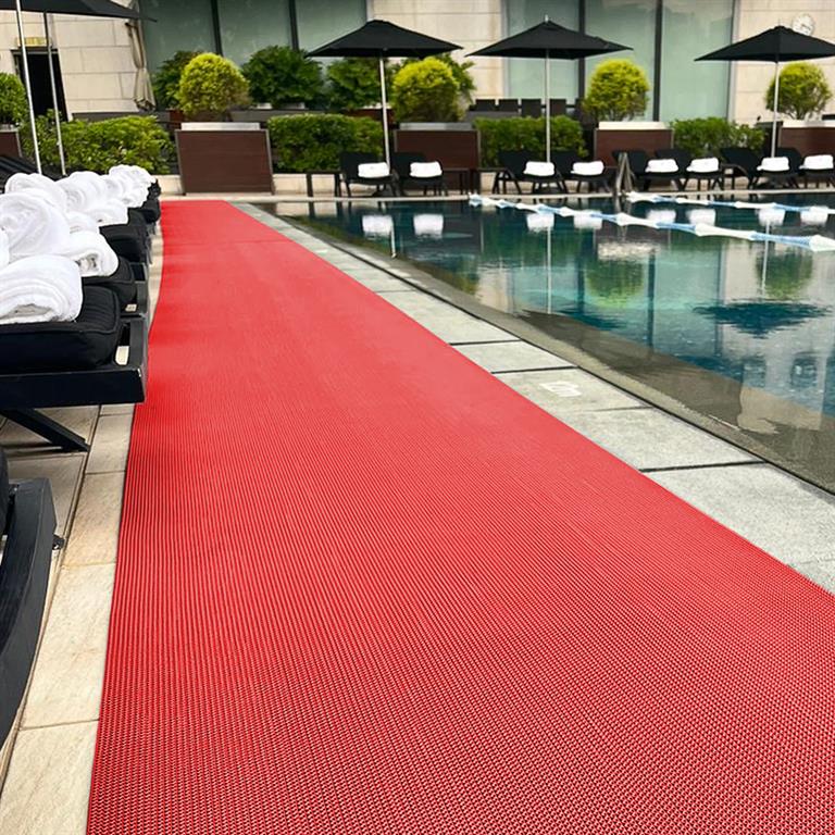 PVC Antirutschmatte rot 200x120cm - Gittermatten - Gummimatten ...