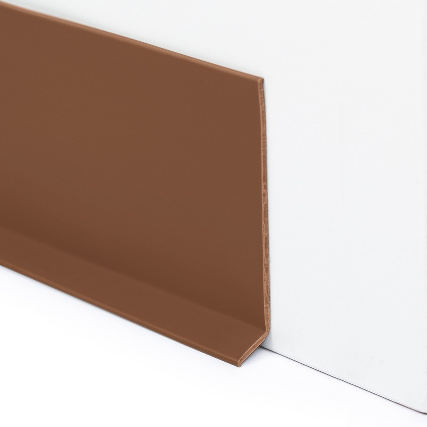 PVC Sockelleiste braun 80x1,9mm | Technikplaza
